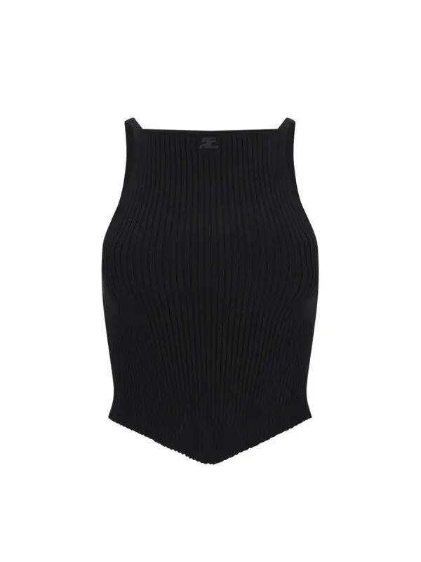 COURREGES Inspired Viscose-blend Top For