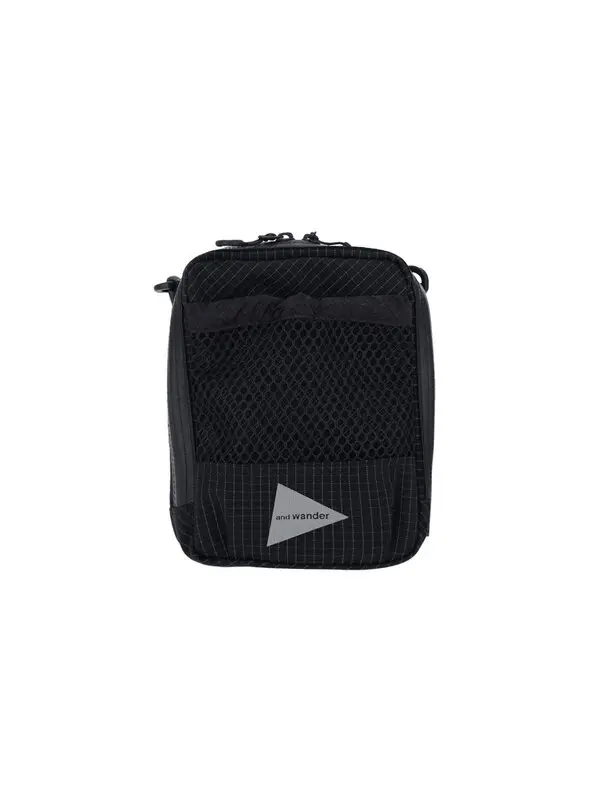 AND WANDER Compact Crossbody Pouch - Black