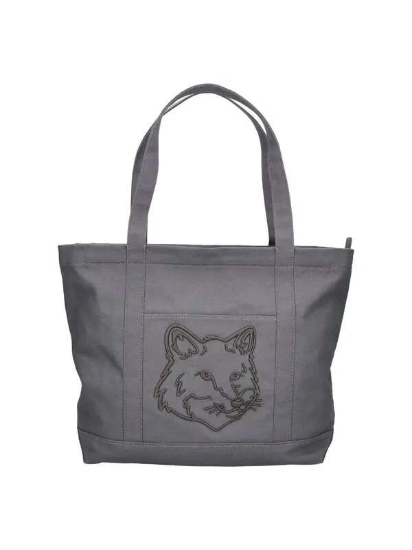 Maison Kitsuné Cotton Tote Bag - Grey