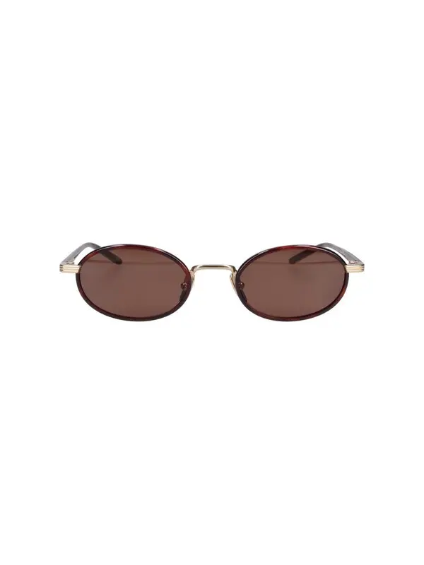 Chimi Acetate Sunglasses With Sleek Round Frame - Brown