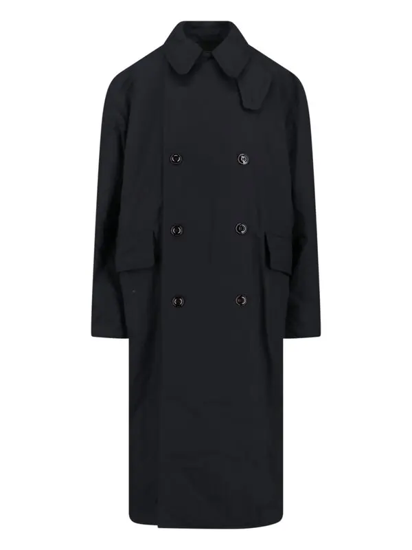 Our Legacy Cotton-nylon Double Breasted Jacket - Black