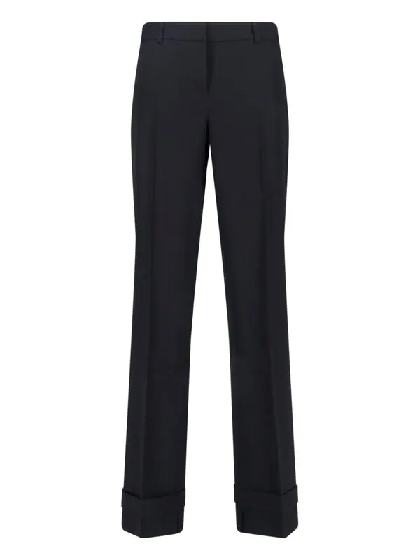 Our Legacy Tailored Straight-leg Trousers With Cuffed Hems