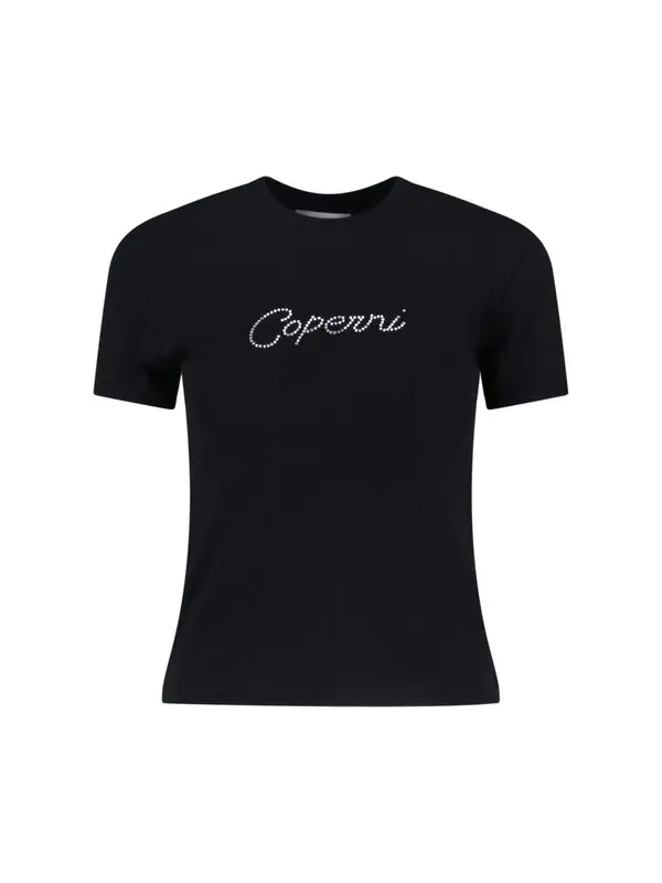 Coperni Organic Cotton Embellished Logo T-shirt