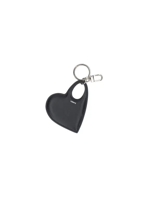 Coperni 100% Leather Keychain With Zamak Hardware - Black