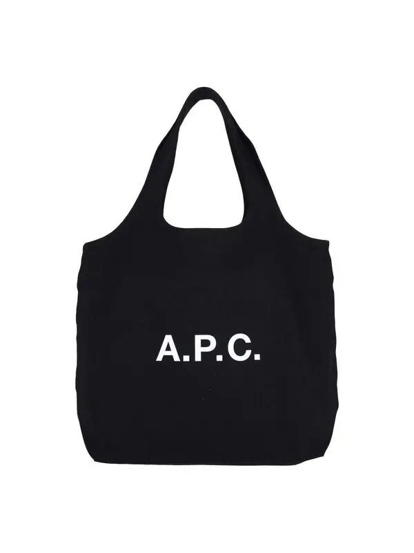 A.p.c. Cotton-blend Tote Bag - Black