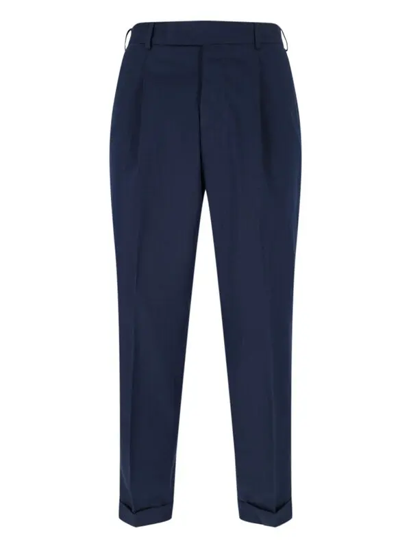 PT TORINO Cotton-silk Trousers With Refined Texture