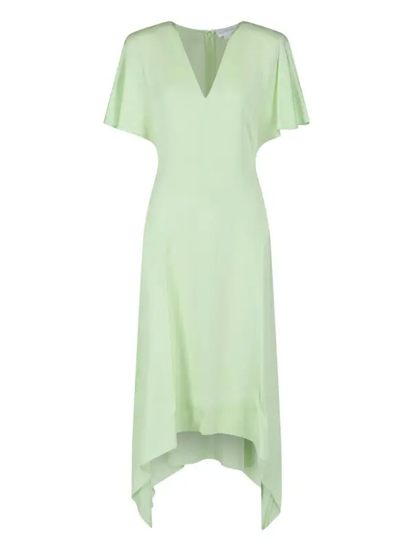 Stella McCartney Satin-blend Midi Dress - Green