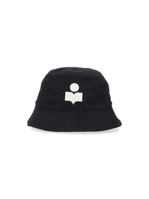 Isabel Marant Étoile Logo Embroidered Bucket Hat - Black