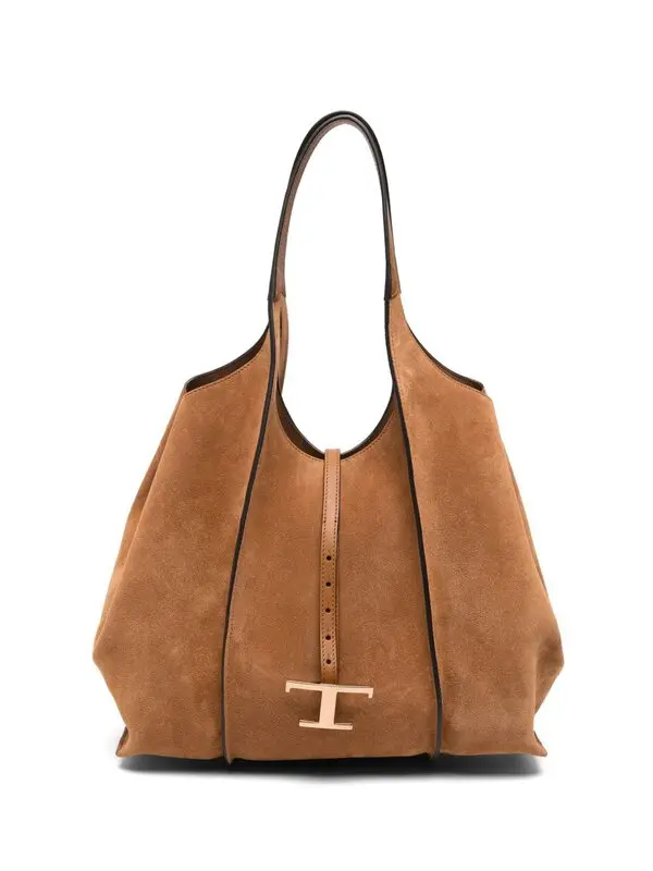 TOD'S T Timeless Medium Leather Tote Bag