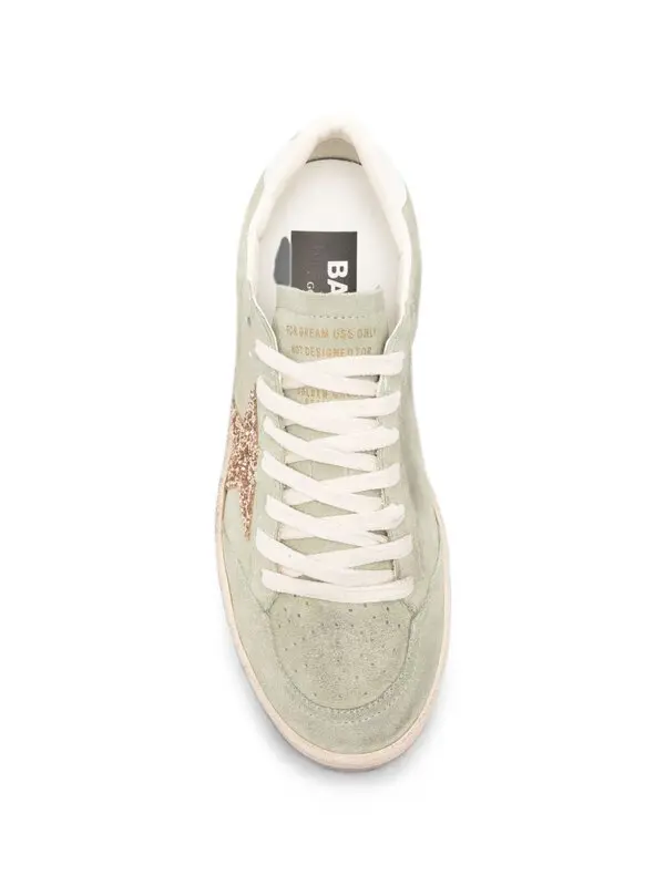GOLDEN GOOSE Ball Star Suede Glitter Sneakers