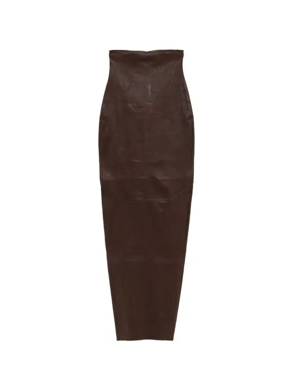 Rick Owens Leather Skirt