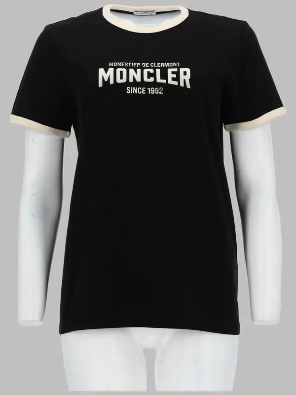 Moncler Cotton T-shirt With Logo - Black