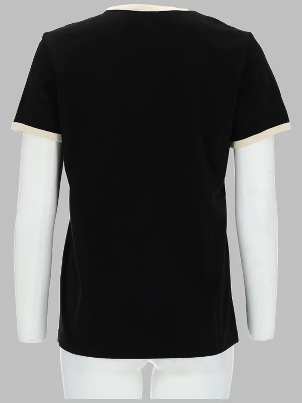 Moncler Cotton T-shirt With Logo - Black