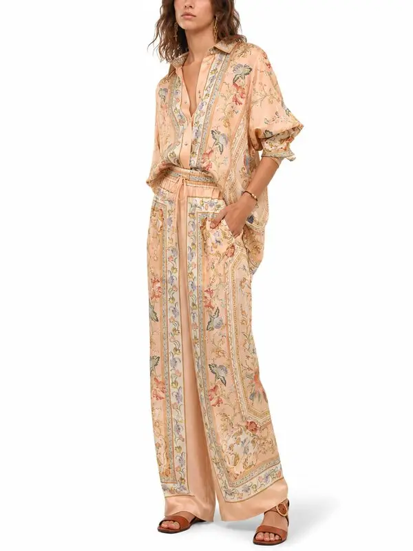 Zimmermann Roselight" Printed Silk Shirt