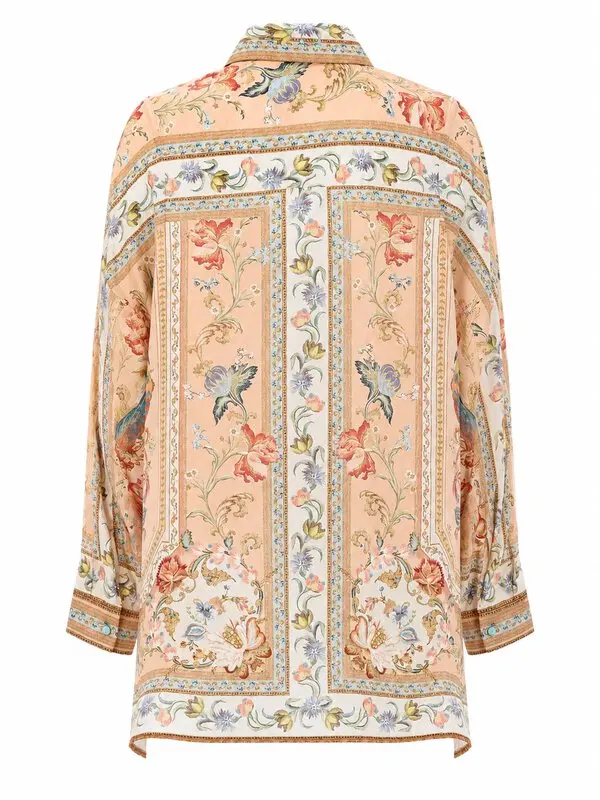 Zimmermann Roselight" Printed Silk Shirt