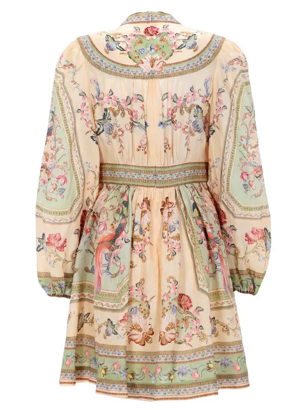 Zimmermann Mini Abito Scollato "roselight