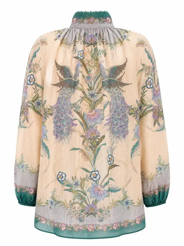 Zimmermann Indra" Ruffled Blouse - Multicolour