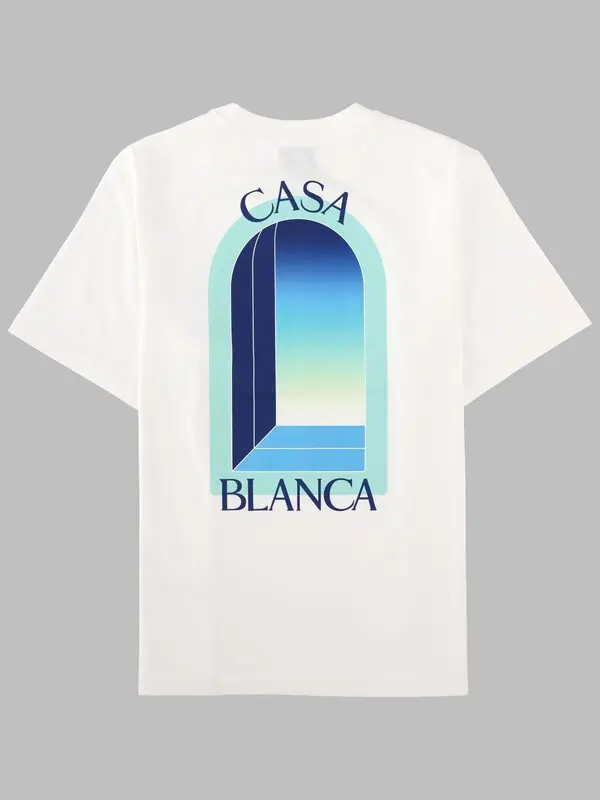 Casablanca T-shirt Con Stampa