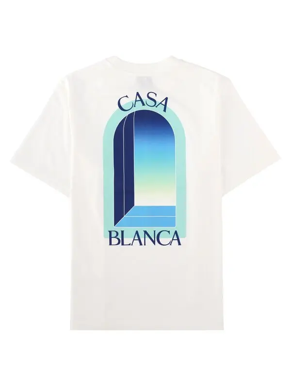 Casablanca T-shirt Con Stampa
