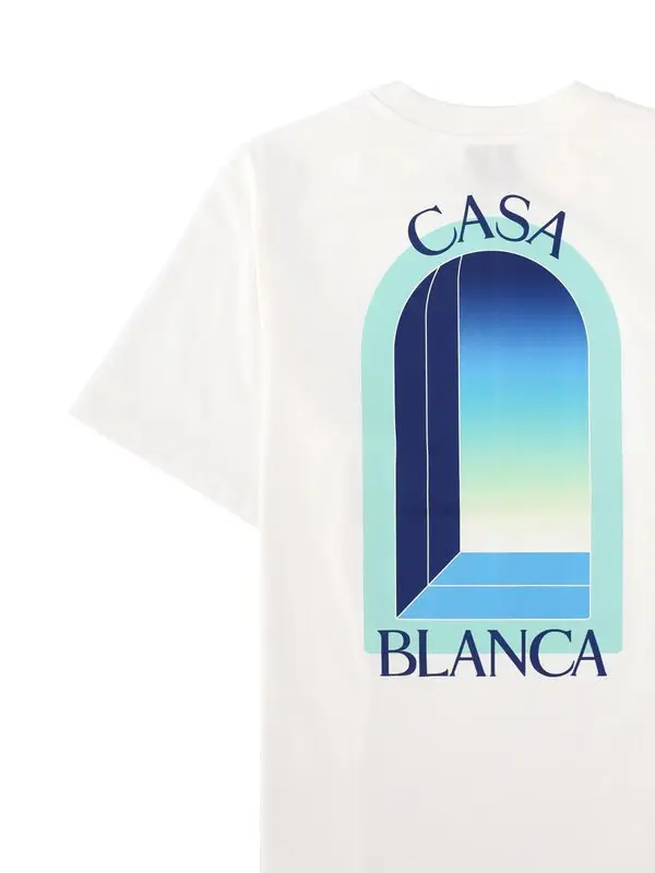 Casablanca T-shirt Con Stampa