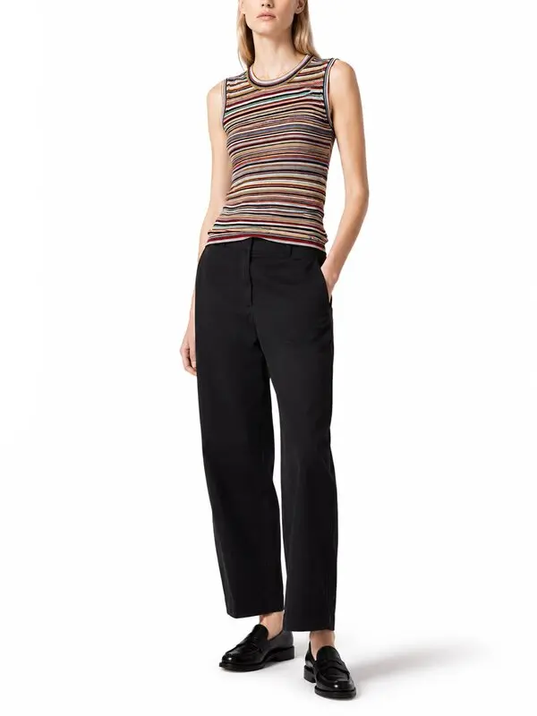 Paul Smith Sleeveless Knit Top With Signature Stripe