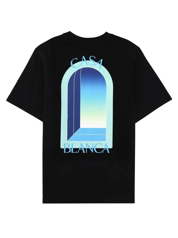Casablanca T-shirt Con Stampa