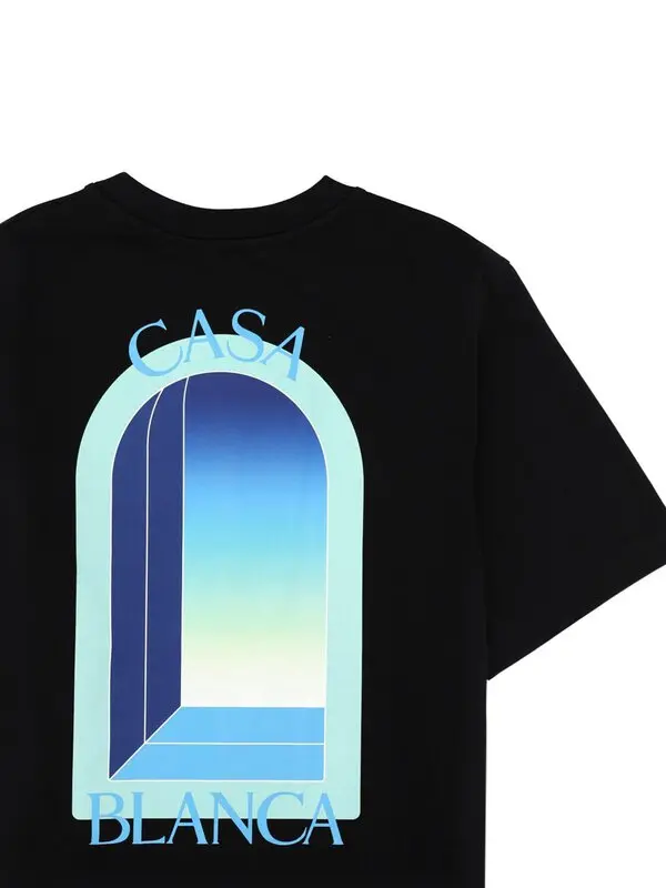 Casablanca T-shirt Con Stampa