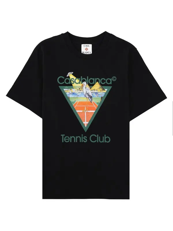 Casablanca T-shirt Con Stampa