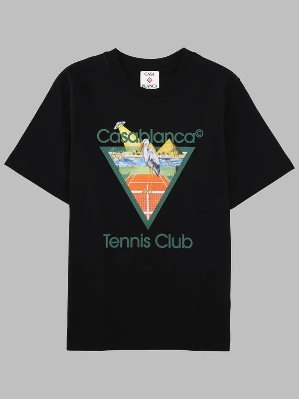 Casablanca T-shirt Con Stampa