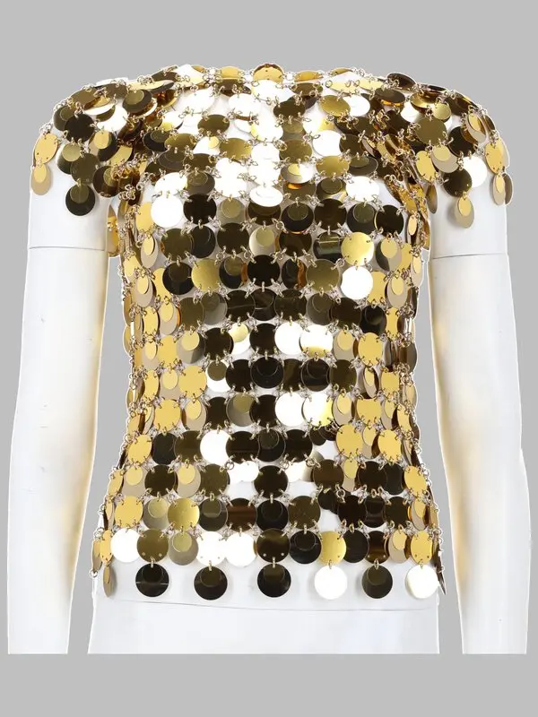 Rabanne The Sparkle Disc Top
