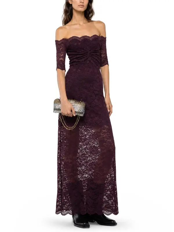 Rabanne Layered Lace Midi Dress