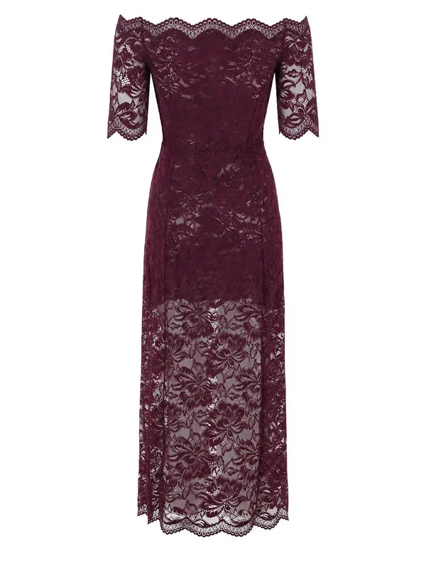 Rabanne Layered Lace Midi Dress