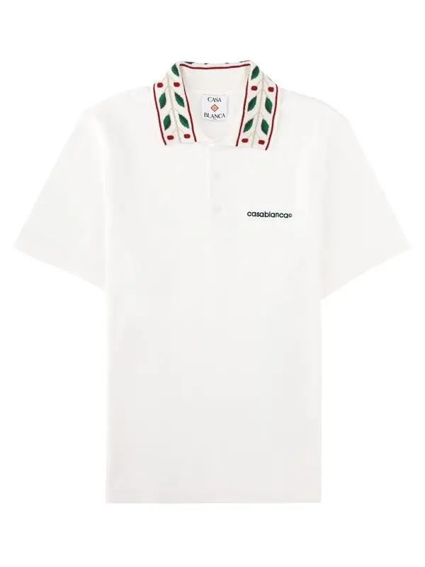 Casablanca Polo "laurel - White