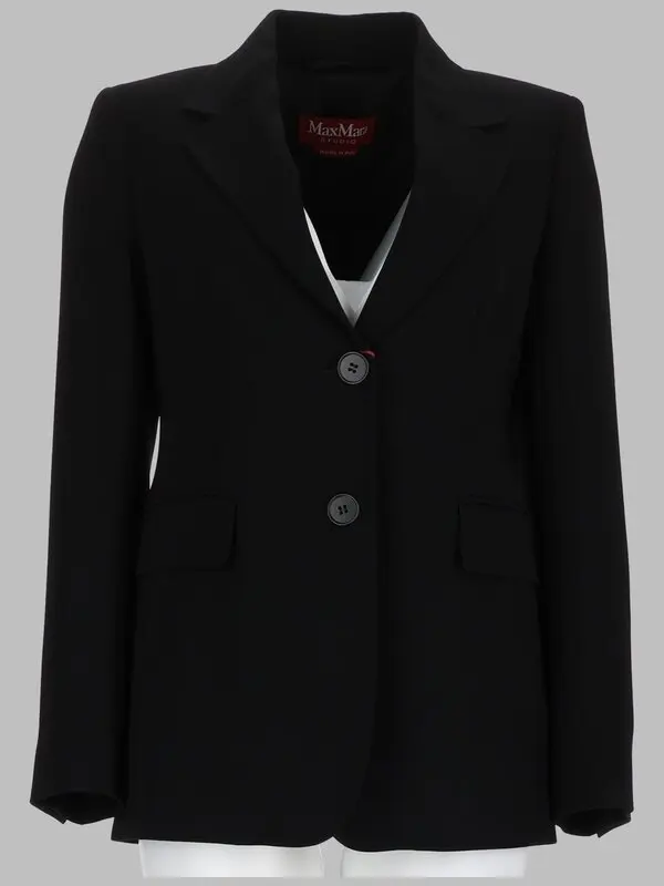 Max Mara Blazer Monopetto In Cady