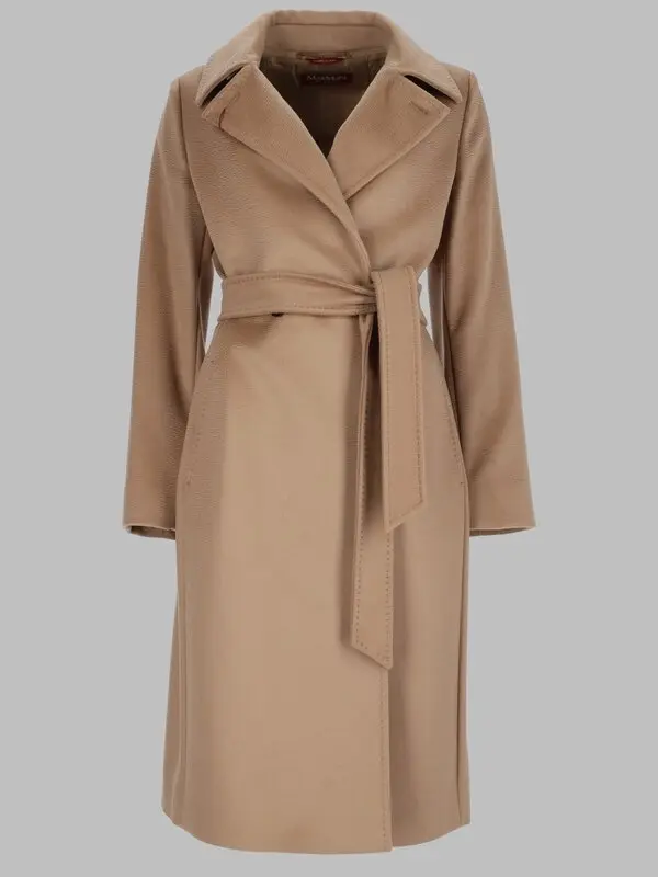Max Mara Wool Robe Coat - Beige