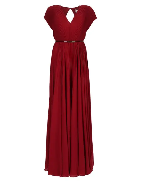 Max Mara Pleated Maxi Dress