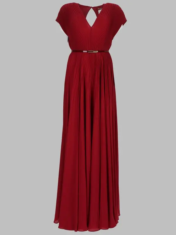 Max Mara Pleated Maxi Dress