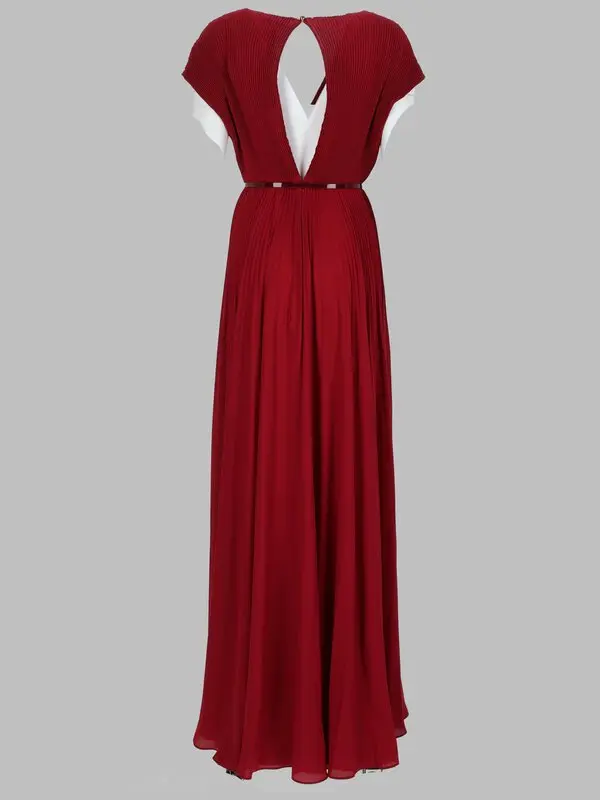 Max Mara Pleated Maxi Dress