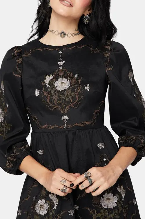DISTURBIA Puff Sleeve Mini Dress