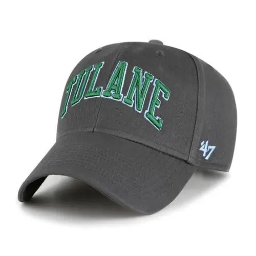 '47 47 Tulane Green Wave Legend Lone Script Mvp Adjustable Cap - Charcoal