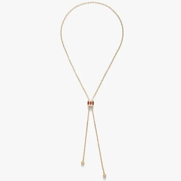 Pomellato Iconica Lariat Necklace - Red
