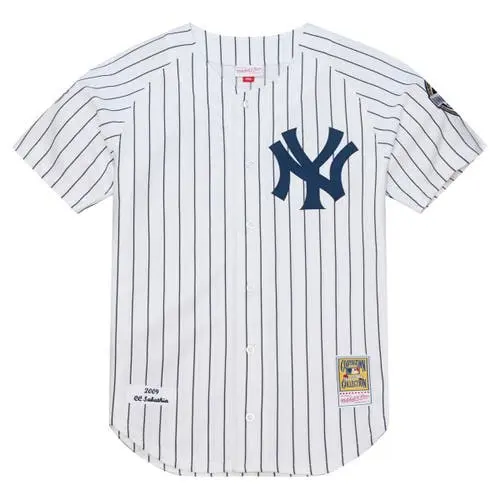 Mitchell & Ness Cc Sabathia New York Yankees 2009 Cooperstown Collection Authentic Jersey