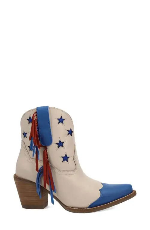 DINGO Liberty Fringe Trim Western Boot