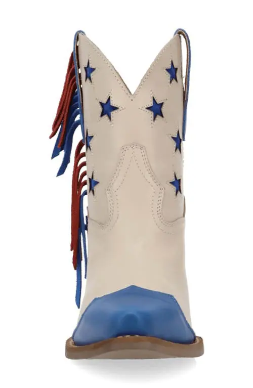 DINGO Liberty Fringe Trim Western Boot