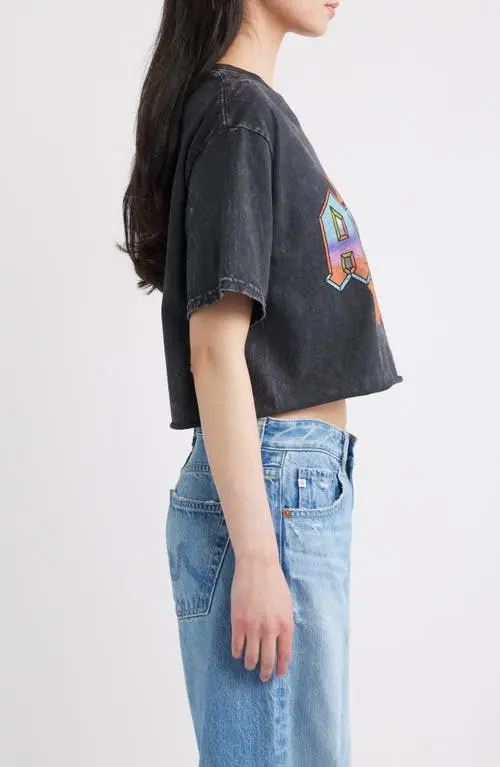 Junk Food Ac/dc 1979 Graphic Crop T-shirt