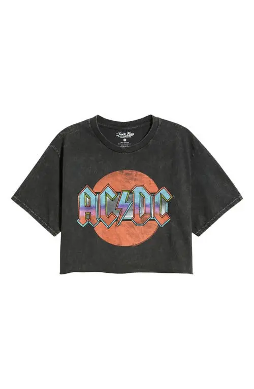 Junk Food Ac/dc 1979 Graphic Crop T-shirt