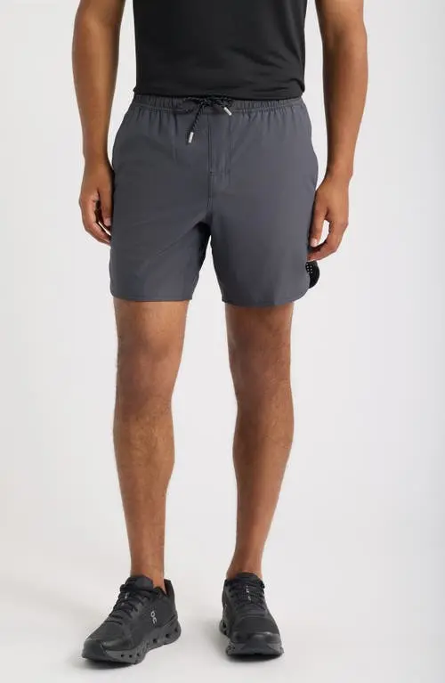 LEGENDS Luka 7-inch Lined Performance Shorts - Charcoal Gray