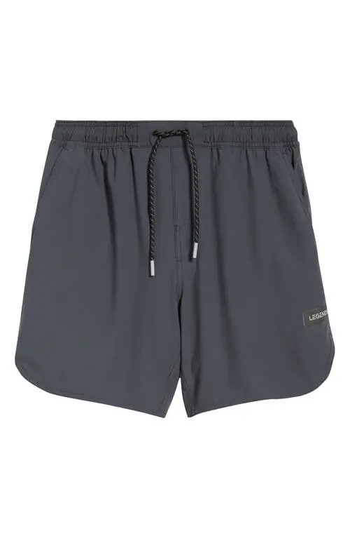 LEGENDS Luka 7-inch Lined Performance Shorts - Charcoal Gray