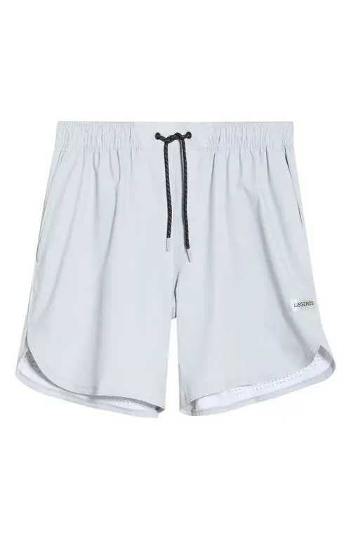 LEGENDS 7-inch Lined Performance Shorts - Light Gray Heather