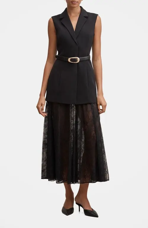 EVER NEW Shanae Belted Lace Maxi Dress